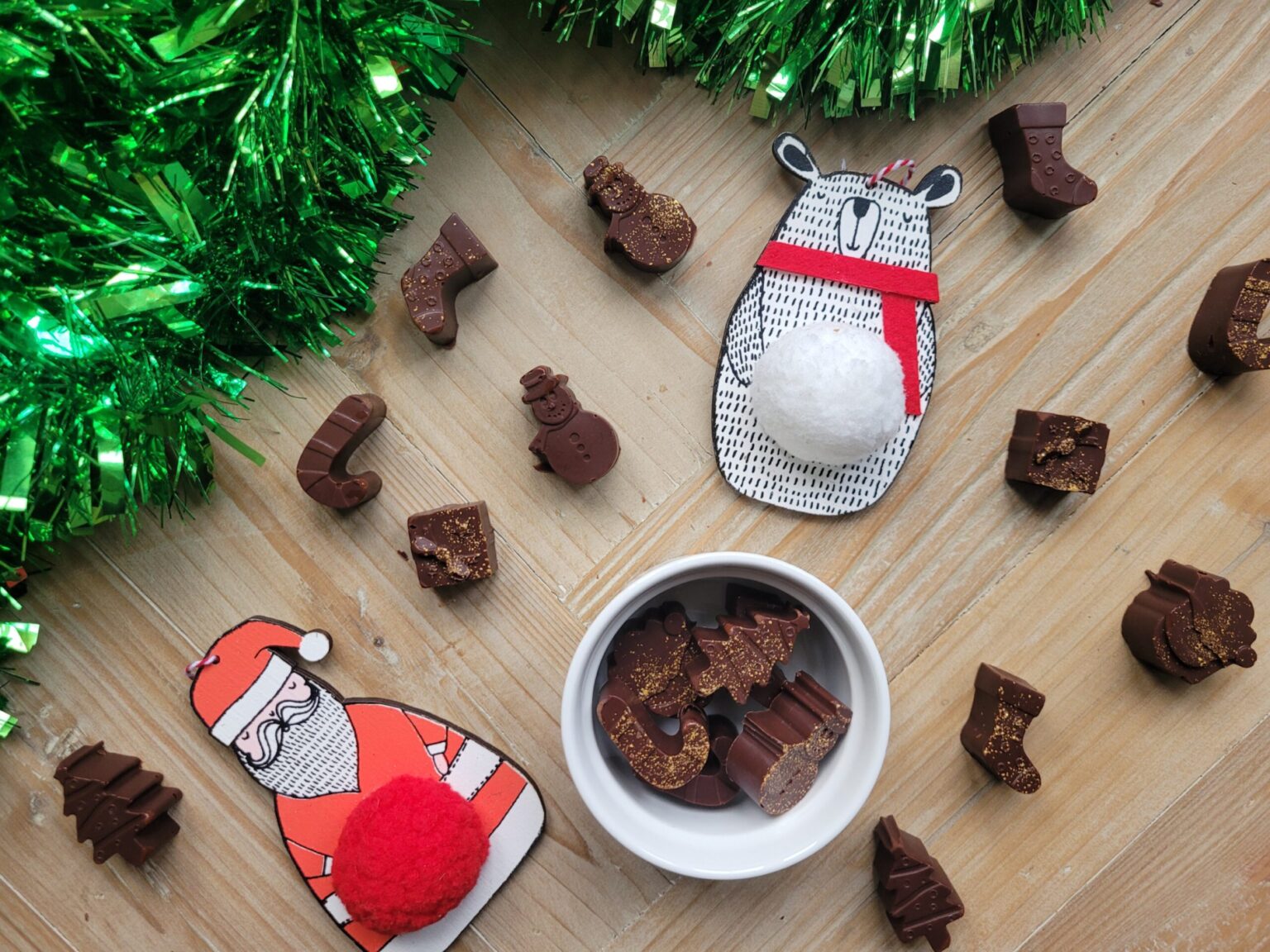 Homemade dairy free Christmas shaped chocolates - how to guide | The ...